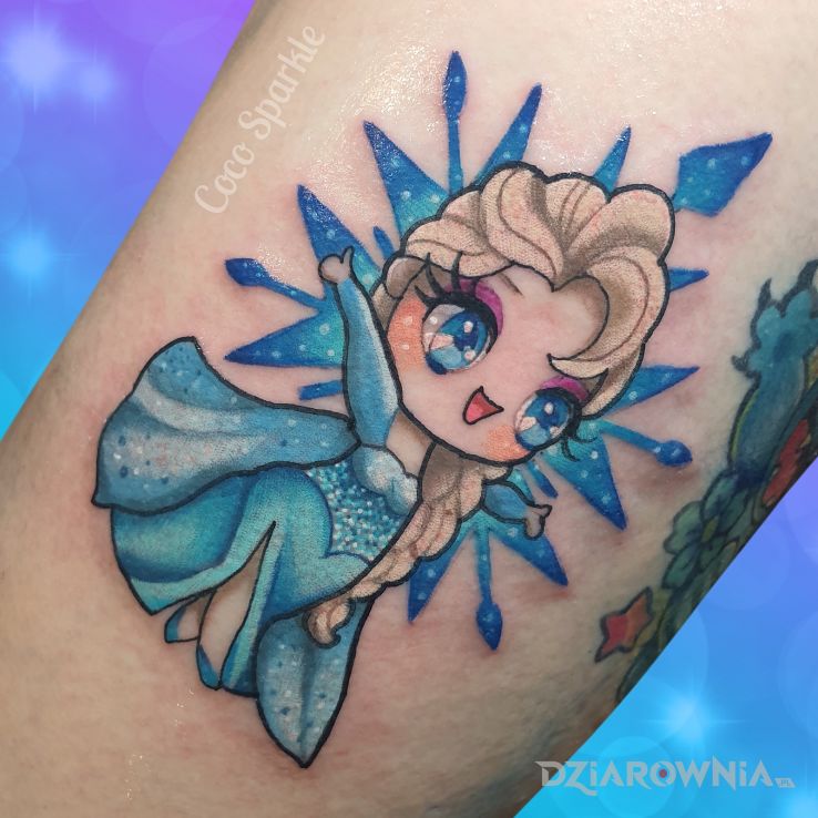 Elsa Glitter Tattoos