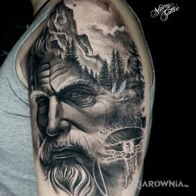 Tatuaże Odyn (wzory i galeria) - dziarownia.pl