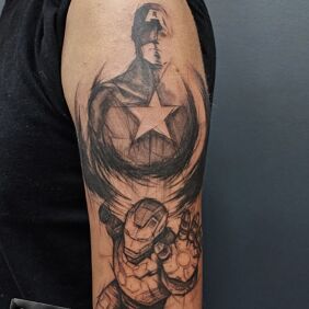 Best Marvel tattoos (designs&gallery) ideas in 2025 - hapink.com